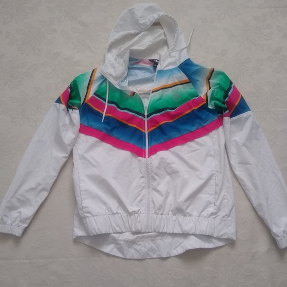 Fila | Jackets & Coats | Fila Ombre Multi Color Windbreaker Jacket ...